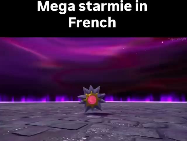 Mega starmie in French - iFunny