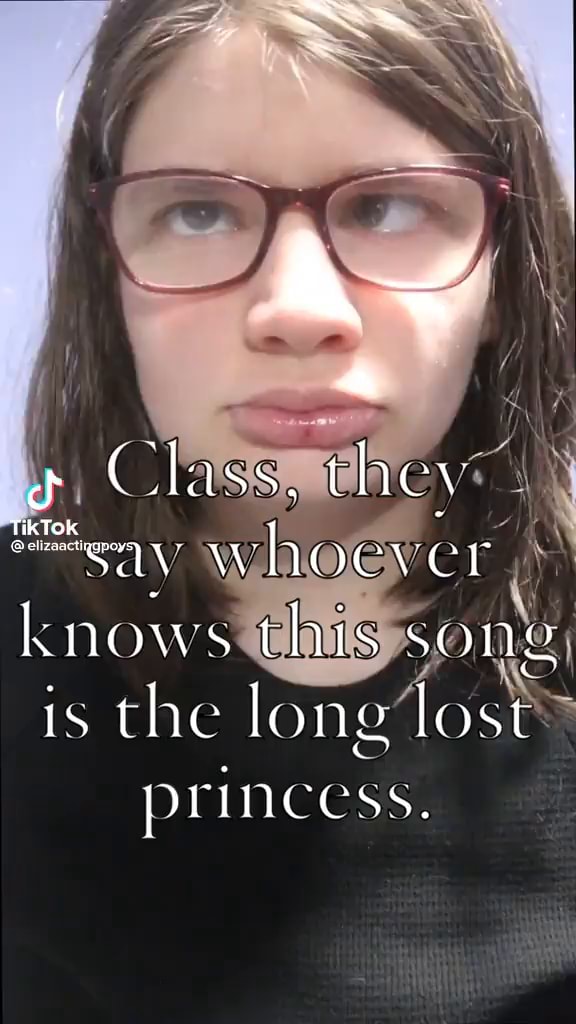 Lass, t whoever knows. this is the long' lost princess, - iFunny