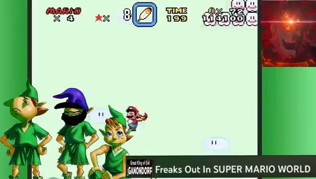 Freaks Out In SUPER MARIO WORLD - iFunny