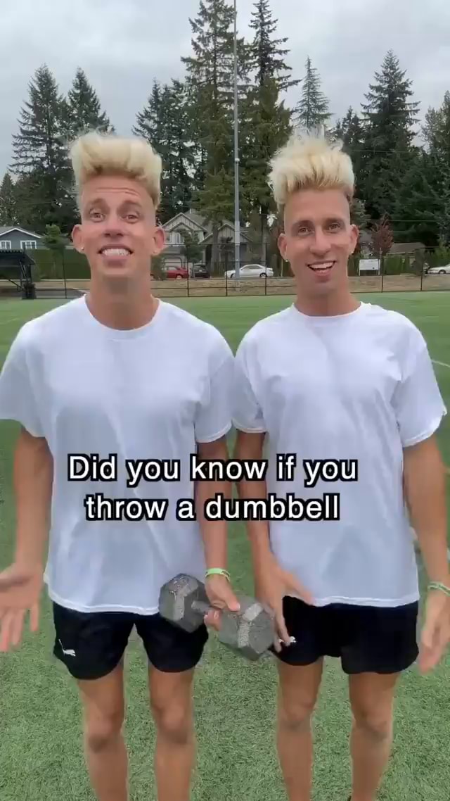 Did you know if you throw a dumbbell - iFunny