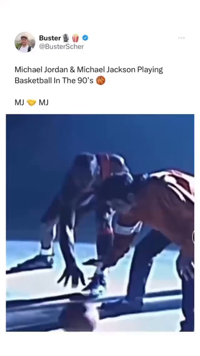 MJ 🤝 MJ - Buster twe Michael Jordan & Michael Jackson Playing ...