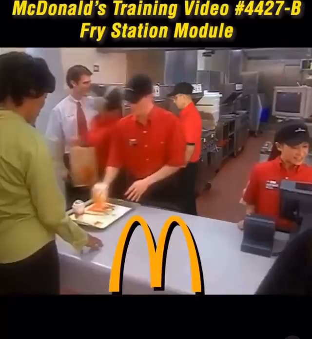 McDonald's Training Video #4427-B Fry Station Module - iFunny