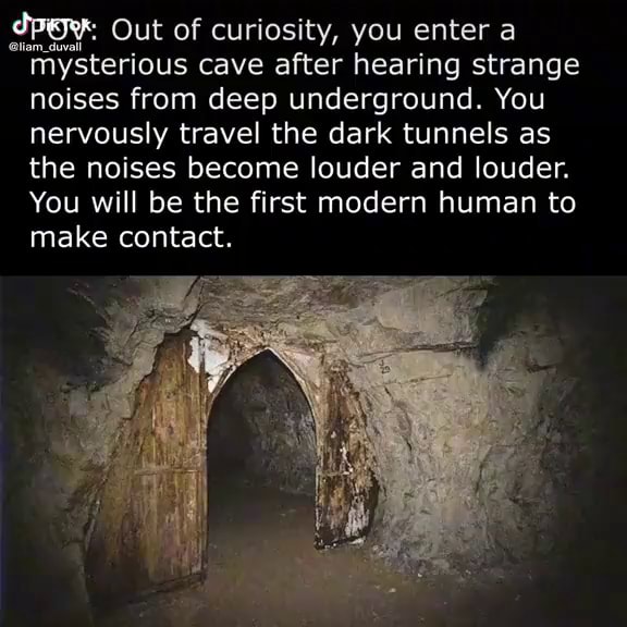 Out of curiosity, you enter a mysterious cave after hearing strange ...