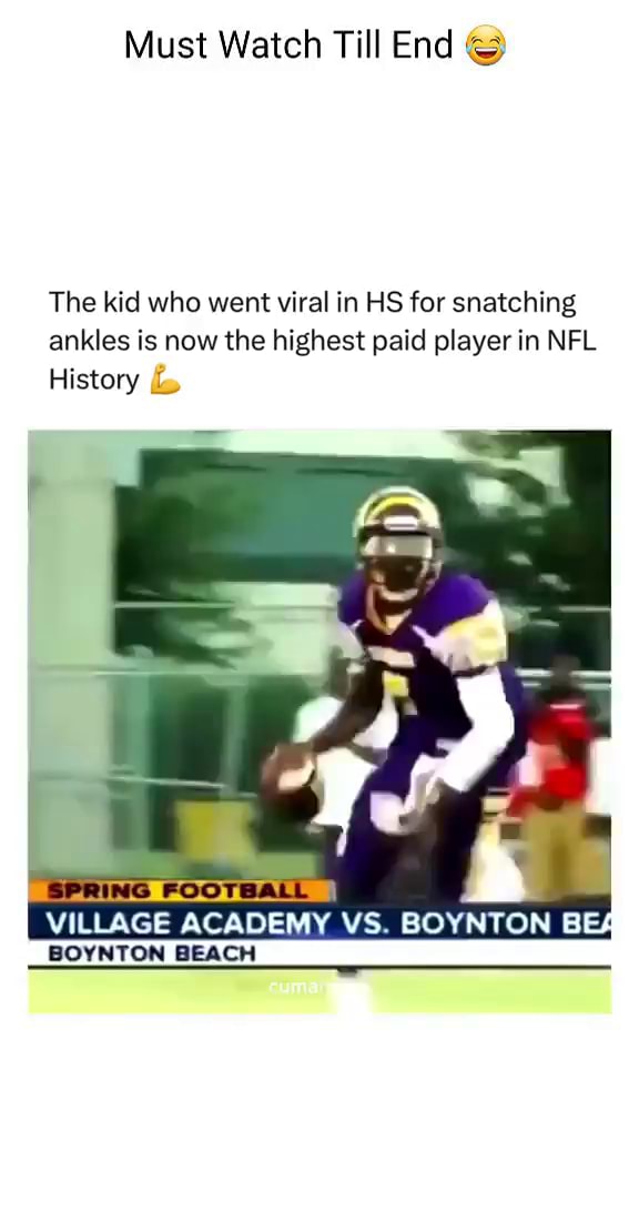 Must Watch Till End The kid who went viral in HS for snatching ankles ...