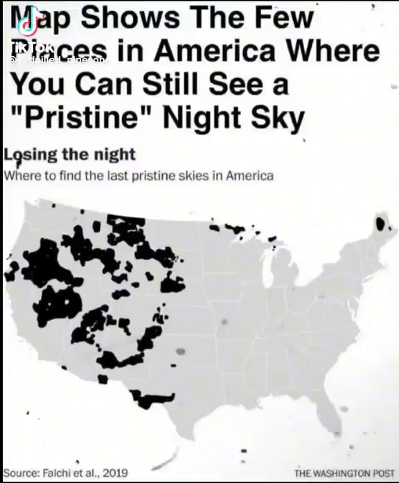 Map Shows The Few Pisces in America Where You Can Still See a "Pristine ...