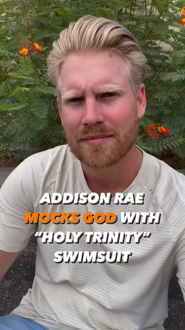 ADDISON RAE WITH GOD "HOLY TRINITY" SWIMSUIT - iFunny