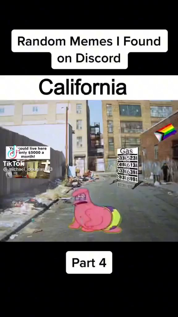 Random Memes I Found on Discord California TikTok - iFunny