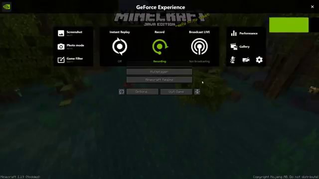 GeForce Experience x JAVA EDITION, ally, Performance right distribute ...