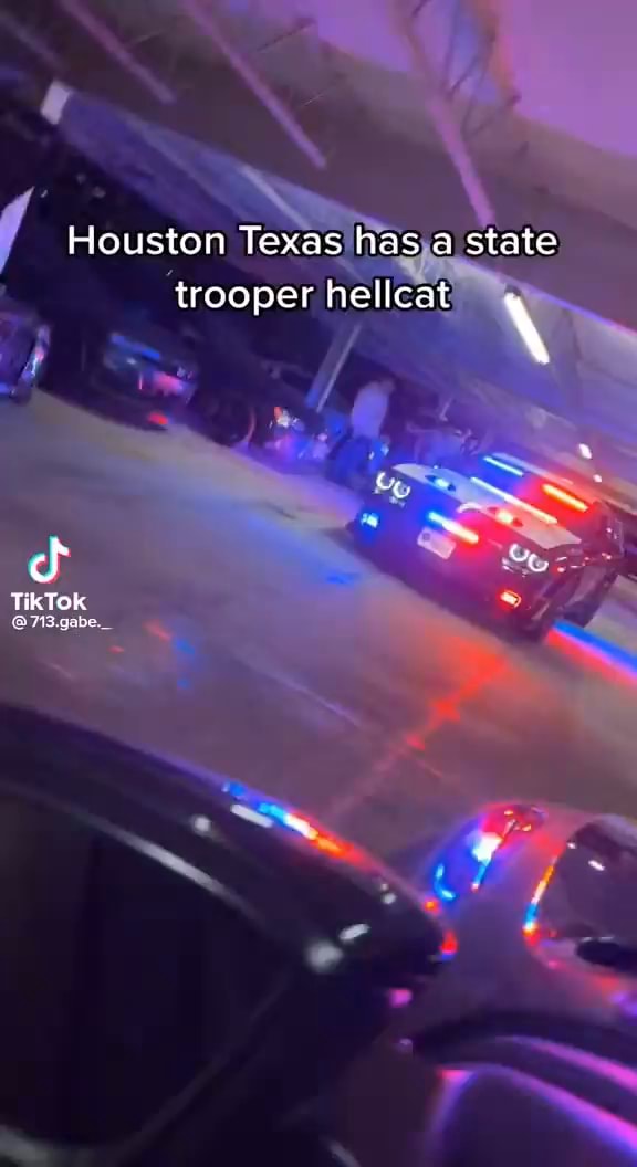 Houston Texas has a state trooper hellcat \ cf TikTok - iFunny