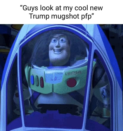 Guys look at my cool new Trump mugshot pfp" - iFunny