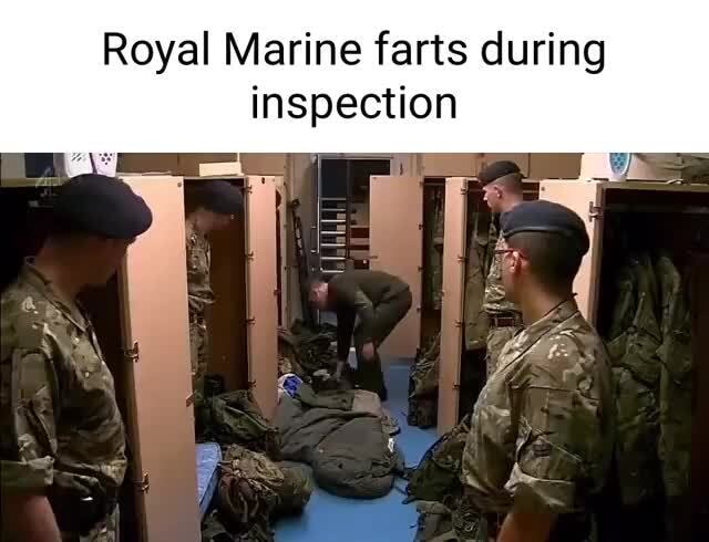 Royal ne farts during Royal Mar inspection - iFunny