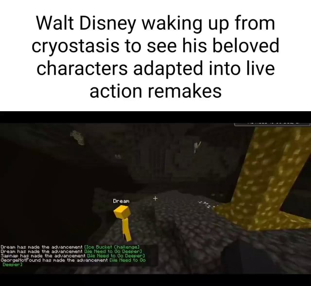 Walt Disney waking up from cryostasis to see his beloved characters ...