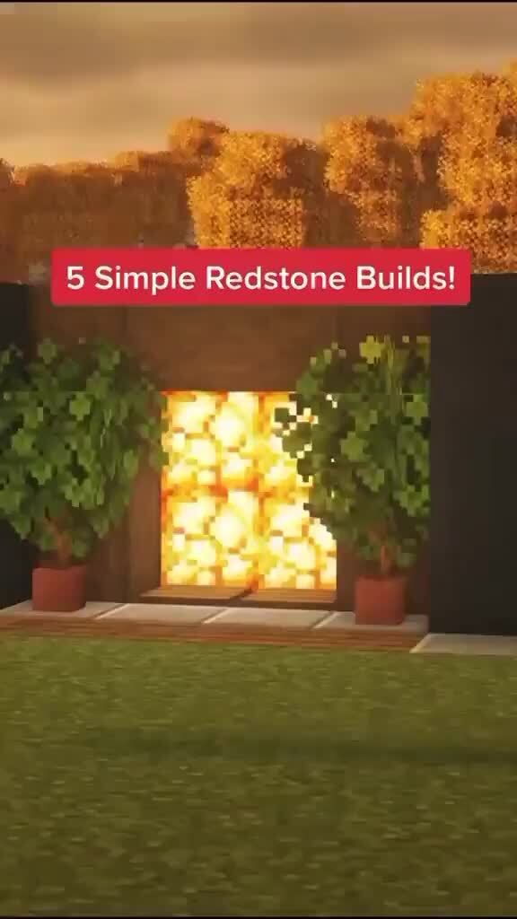 5 Simple Redstone Builds! - iFunny