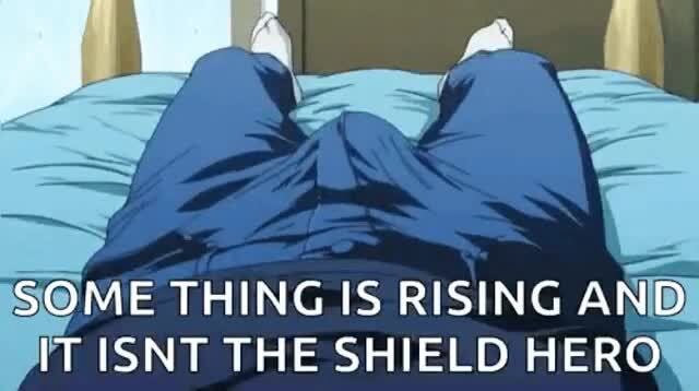 SOME THING IS RISING AND IT ISNT THE SHIELD HERO - iFunny