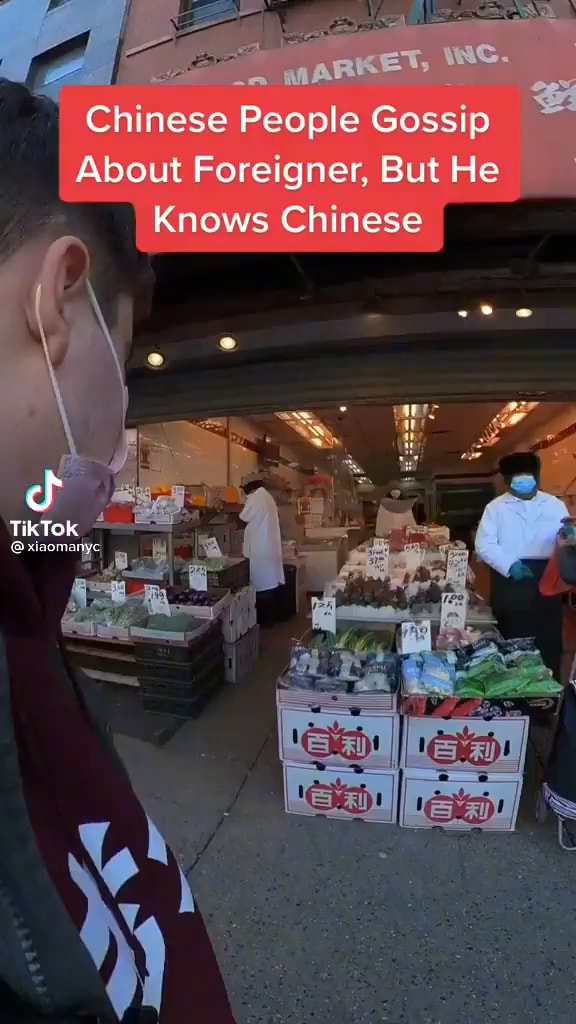 Chinese People Gossip About Foreigner, But He Knows Chinese ikTok - iFunny