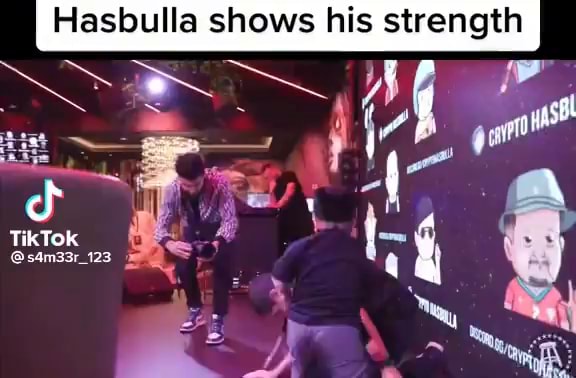 Hasbulla shows his strength TikTok @s4m33r_123 - iFunny