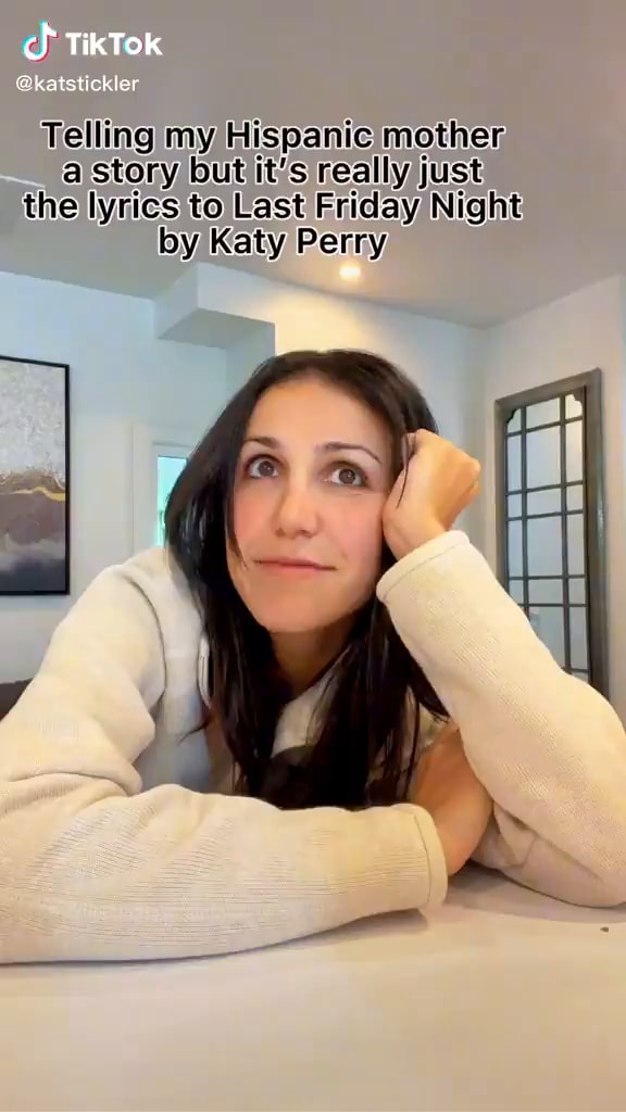 TikTok @kaislickler Telling my Hispanic mother a story but it's really ...