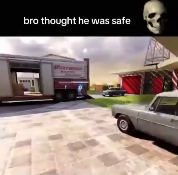 Bro thought he was safe - iFunny