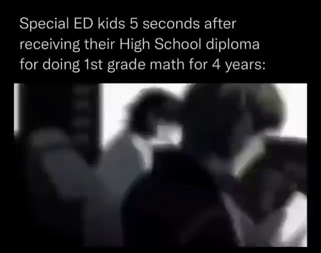 Special ED kids 5 seconds after receiving their High School diploma for ...