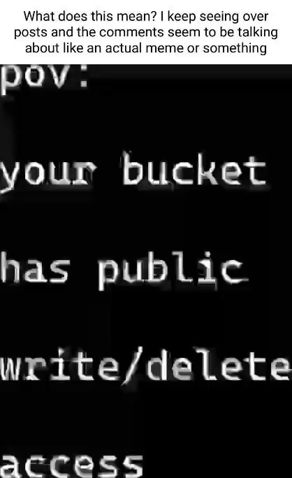 What does this mean? I keep seeing over posts and the comments seem to ...