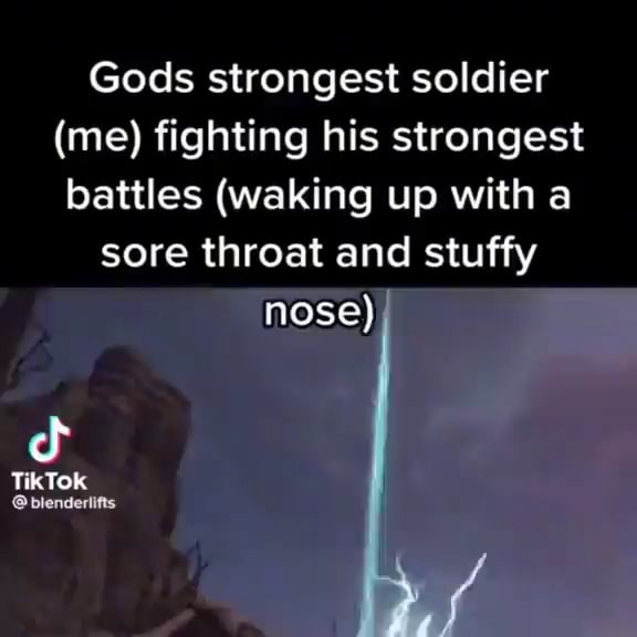 Gods strongest soldier (me) fighting his strongest battles (waking up ...