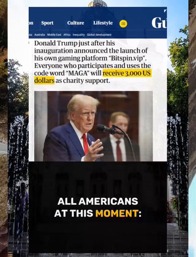 Sport Donald Trump just after his inauguration announced the launch of ...