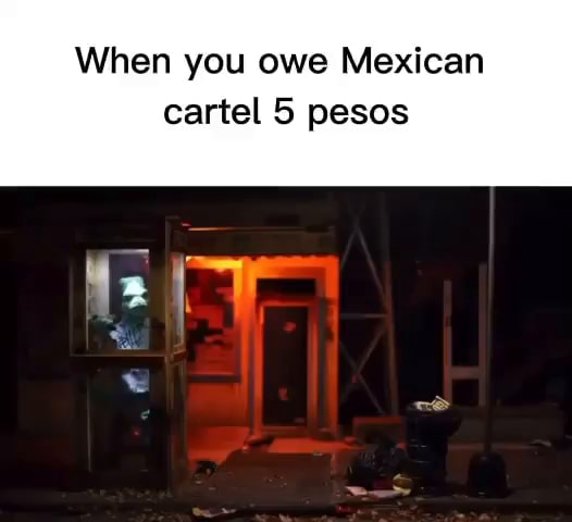 When you owe Mexican cartel 5 pesos re - iFunny