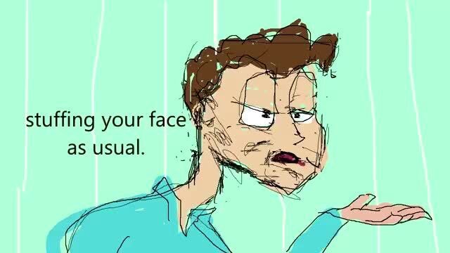 Garfielf - stuffing your face as usual. - iFunny