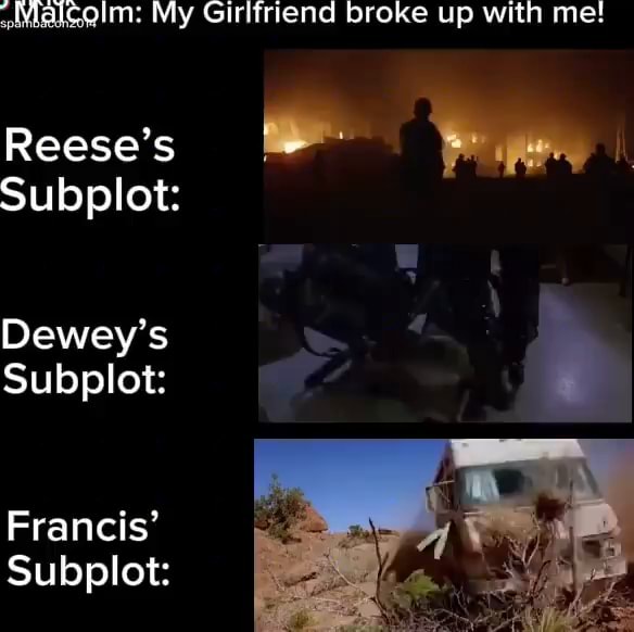 "Matcolm: My Girlfriend broke up with mel Reese's Subplot: Dewey's ...