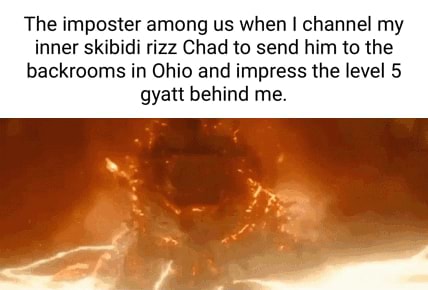 The imposter among us when I channel my inner skibidi rizz Chad to send ...