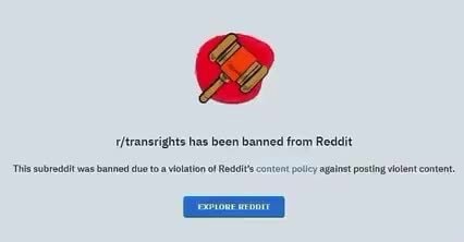 Has been banned from Red: 'This ubredat was banned dus to volaton of ...