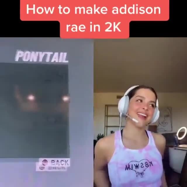 How to make addison rae in PONYTAIL - iFunny