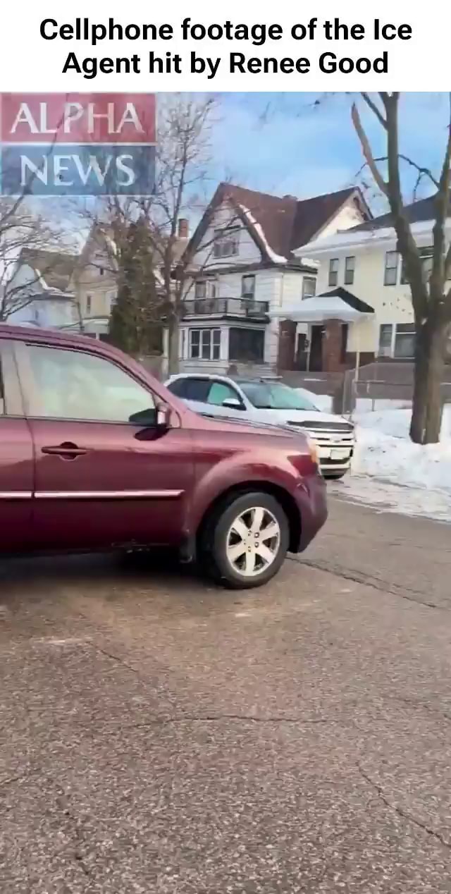 Cellphone footage of the Ice Agent hit by Renee Good - iFunny