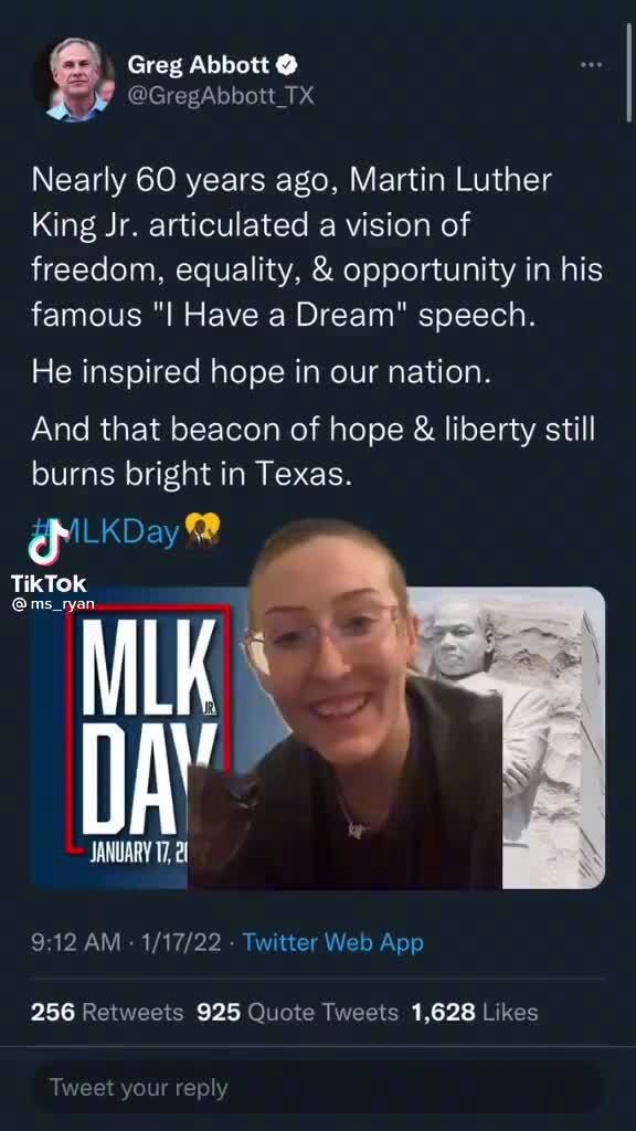 Greg Abbort @ & @GregAbbou TX Nearly 60 years ago, Martin Luther King ...