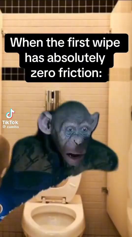 When the first wipe has absolutely zero friction: Tik Tok - iFunny