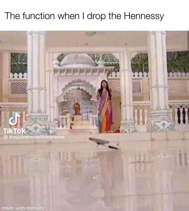 The function when I drop the Hennessy cf thepalmtreewithbananas SS - iFunny
