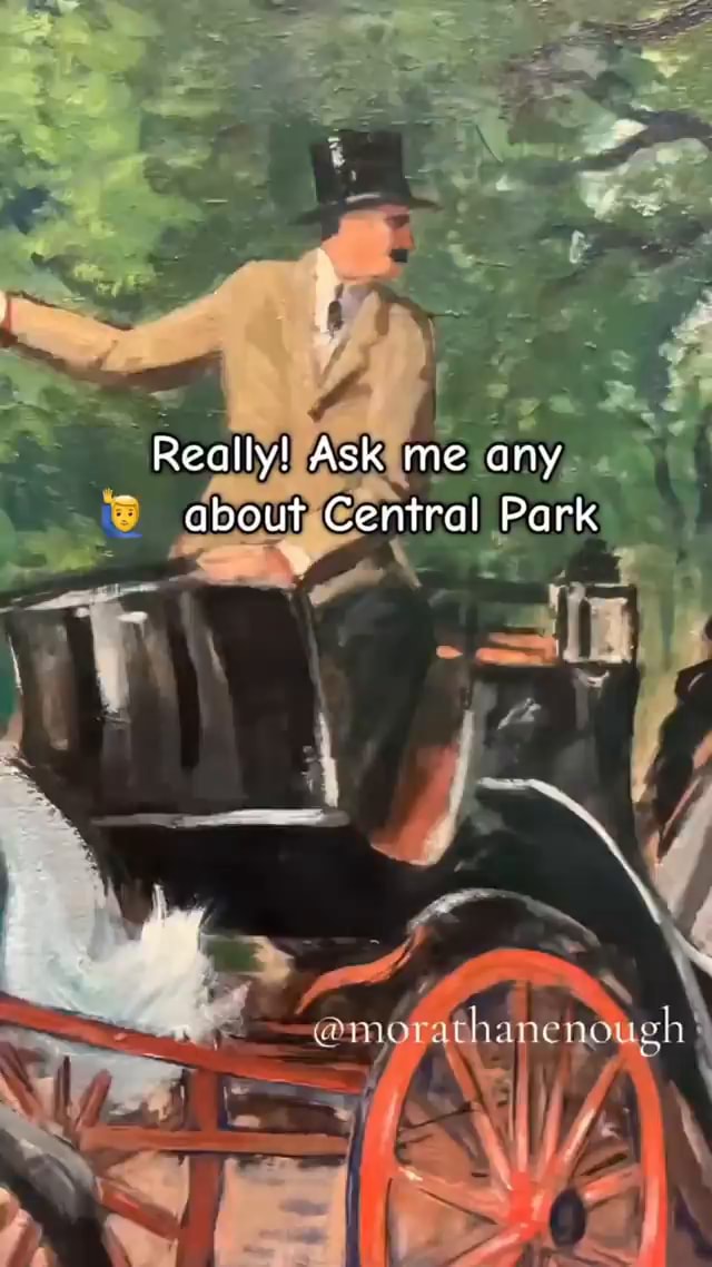 Really! Ask me any about Central Park - iFunny