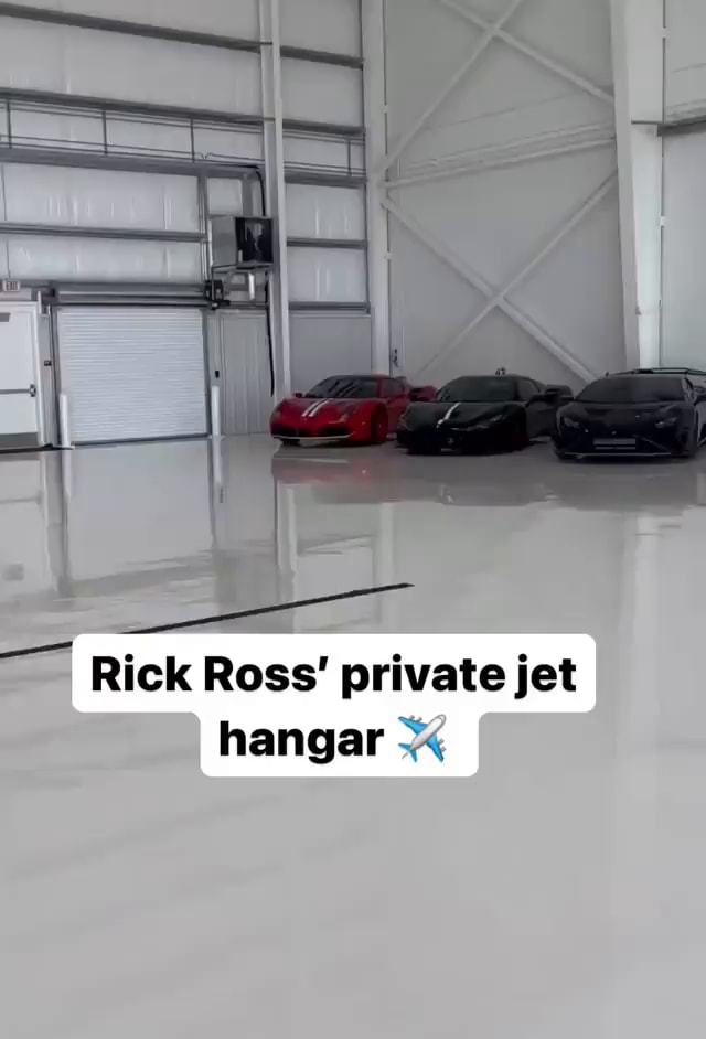 Rick Ross' private jet hangar - iFunny