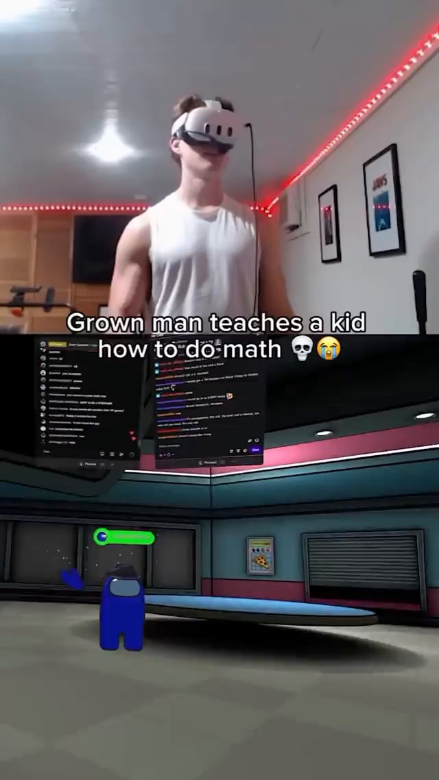 Grown man teaches a kid hew to do math * - iFunny