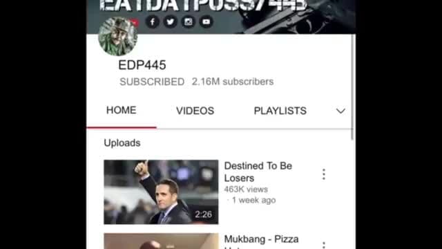 EDP445 HOME VIDEOS PLAYLISTS Uploads Destined To Be Losers - iFunny