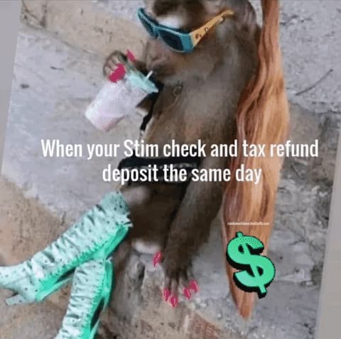 When your Stim check and tes refund deposit the same day - America’s ...
