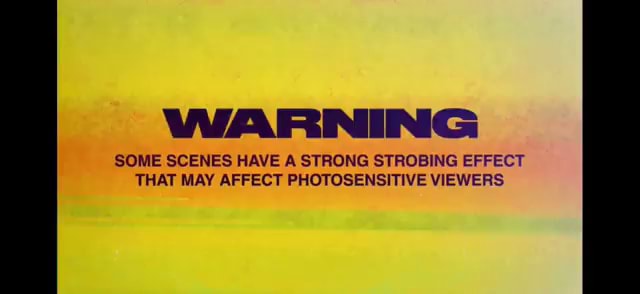 WARNING SOME SCENES HAVE A STRONG STROBING EFFECT THAT MAY AFFECT ...