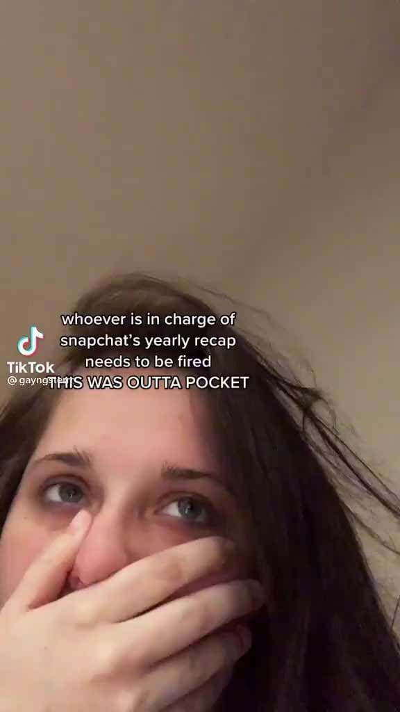 Ti whoever is in charge oF cf snapchat's yearly recap neecis to be ...