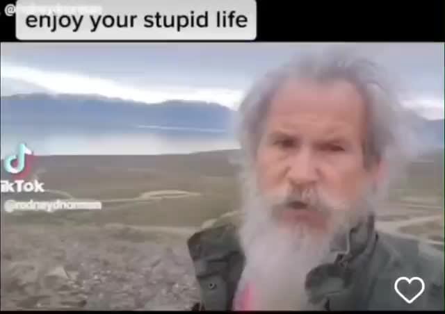 Enjoy your stupid life - iFunny