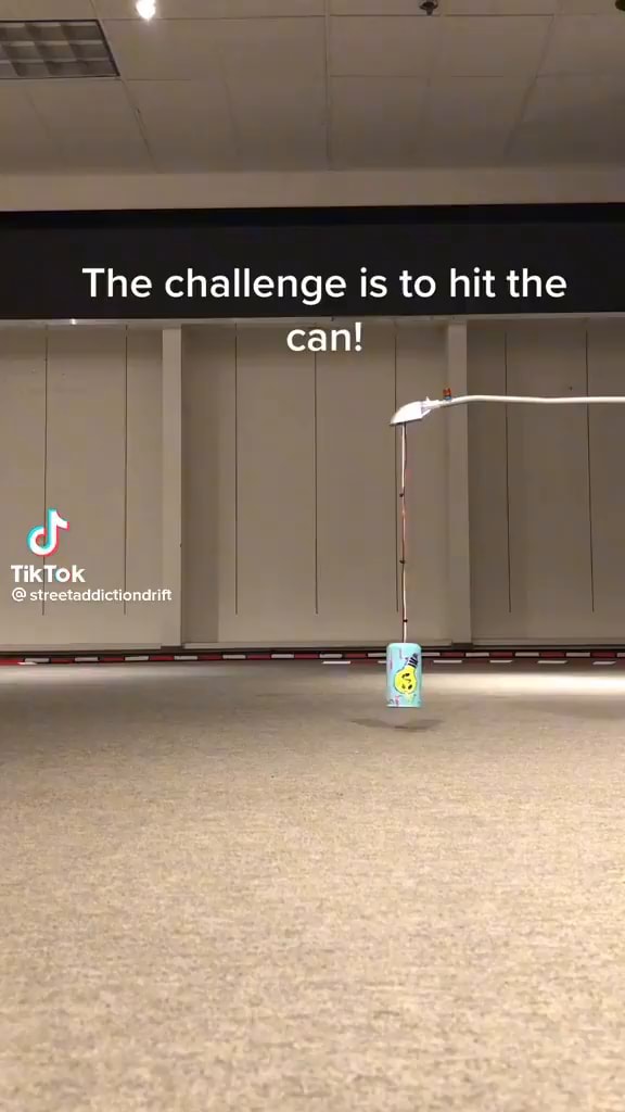 The challenge is to hit the can! TikTok - iFunny