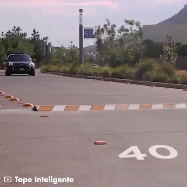 This smart speed bump flattens to reward good driving. When you're ...
