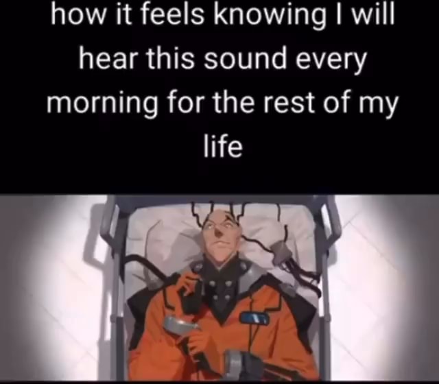 How it feels knowing I will hear this sound every morning for the rest ...