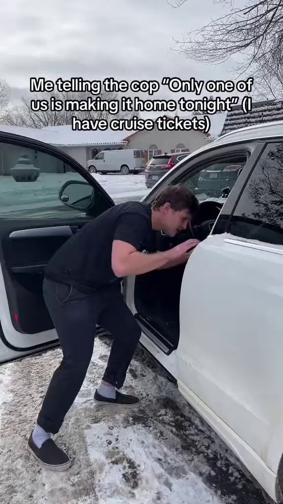 Me telling the cop "Only one of us is making it home tonight" (1 have ...