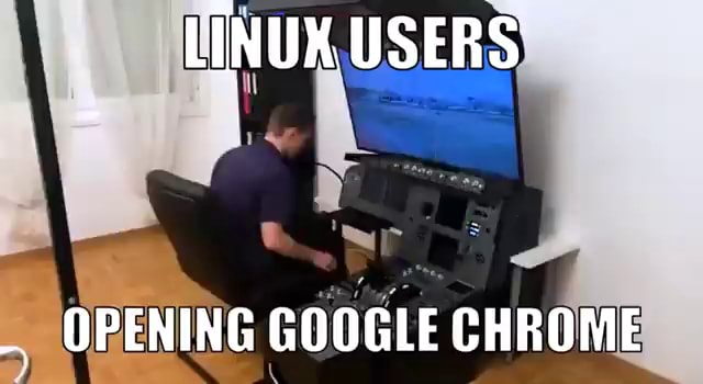 LINUK USERS OPENING GOOGLE CHROME - iFunny