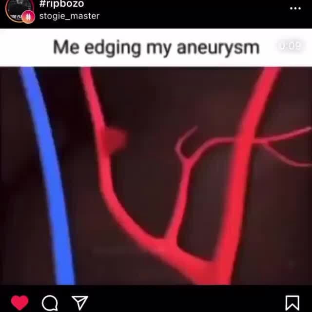 Stogie_master Me edging my aneurysm - iFunny